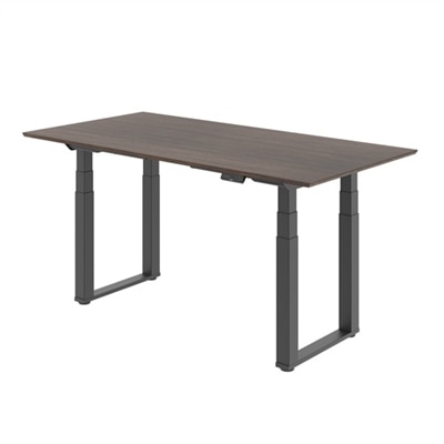 Click here for Flexispot E7Q Height Adjustable Table - Black/Waln... prices