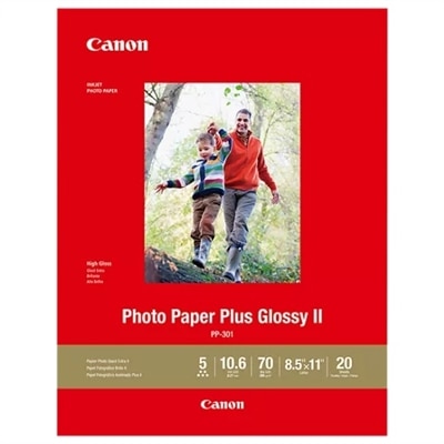 Click here for Canon Photo Paper Plus Glossy II - PP-301 - LTR (2... prices