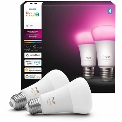 Click here for Philips Hue Color 2 pack - 75W Bulb prices
