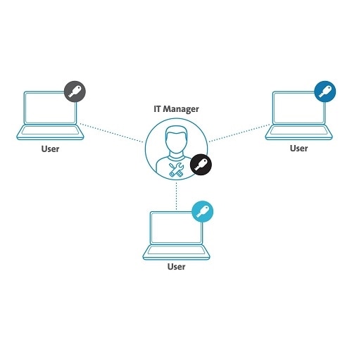Twin ClickSafe 2.0 Master Keyed Lock for all Dell security slots ...