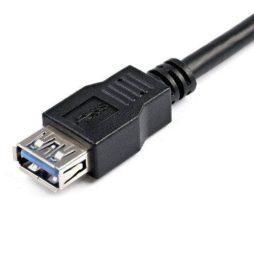 StarTech.com 2m Black SuperSpeed USB 3.0 (5Gbps) Extension Cable A to A ...