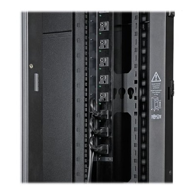 Eaton Tripp Lite Series 42U SmartRack Wide Standard-Depth Rack Enclosure Cabinet with Two Pre ...