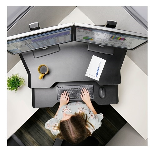 Ergotron WorkFit Corner Standing Desk Converter | Dell USA