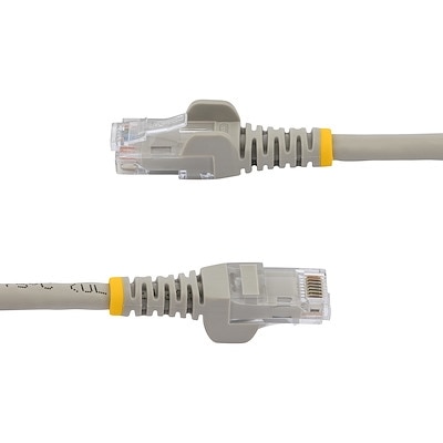 StarTech.com 5m CAT6 Ethernet Cable - Grey Snagless Gigabit - 100W PoE ...