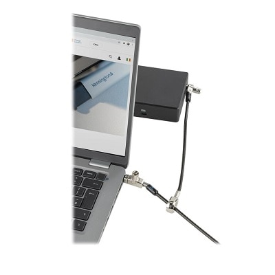 Kensington Slim N17 2.0 Keyed Dual Head Laptop Lock for Wedge-Shaped ...