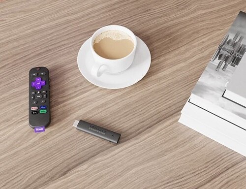 Roku - Streaming Stick+ 4K Streaming Device with Roku Voice Remote and ...