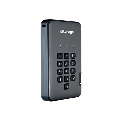 iStorage - diskAshur Pro2 256-bit 2TB USB 3.1 encrypted HDD - Graphite ...