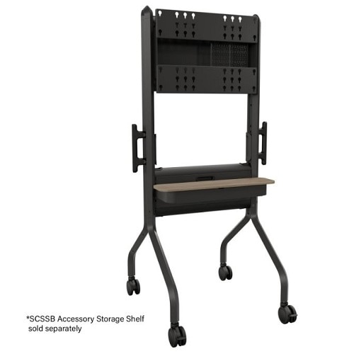 Chief Voyager Manual height Adjustable AV Mobile Cart - For 50-85 Inch ...