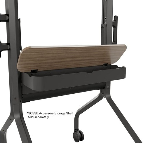 Chief Voyager Manual height Adjustable AV Mobile Cart - For 50-85 Inch ...