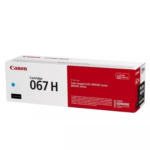 Canon 067 Original High Yield Laser Toner Cartridge - Cyan - 1 Each ...