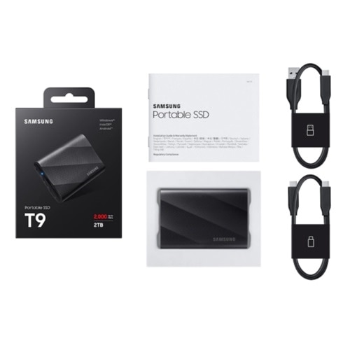 Samsung T9 4 TB Portable Rugged Solid State Drive - External - PCI Express NVMe - Black | Dell USA