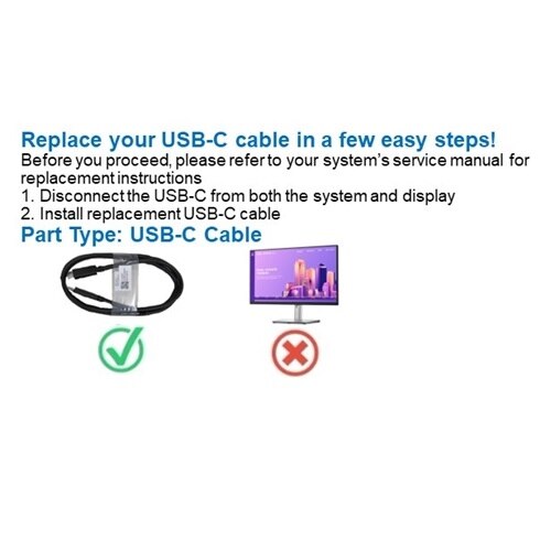 Dell 1 m USB Type C to Alternate Display Port Cable | Dell UK