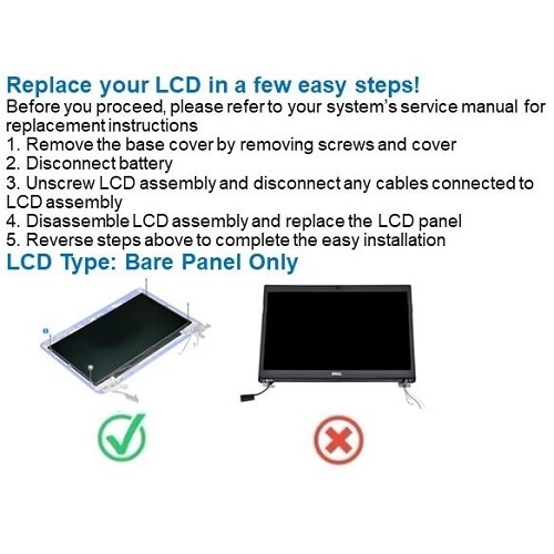 Dell 13.3" FHD Non-Touch Anti-Glare LCD with Bracket | Dell UK