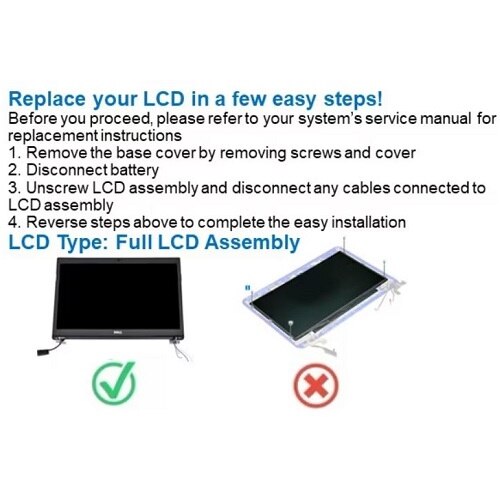 Dell 14.0" FHD Non-Touch Anti-Glare LCD with Bracket | Dell UK
