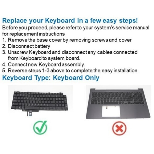 Dell English-US backlit Keyboard with 99-keys | Dell UK