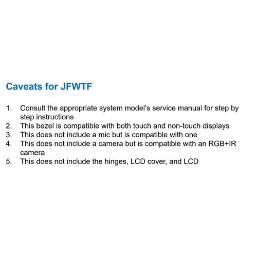 Dell Touch/Non-Touch LCD, IR Camera with Proximity Sensor and ...