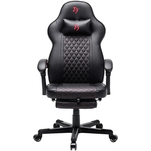 Arozzi Mugello Special Edition Gaming Chair with Footrest Black